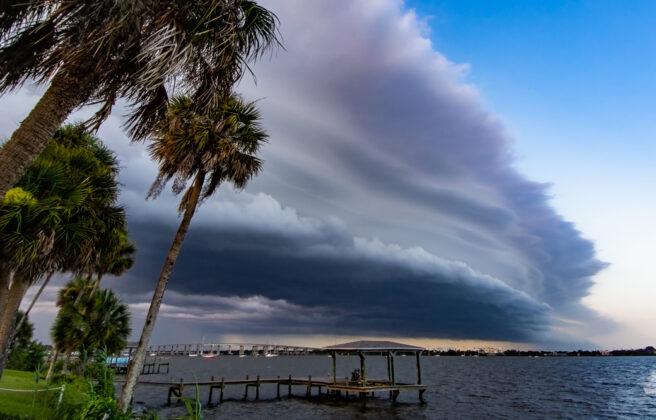 Arcus clouds are dramatic, low-level horizontal formations